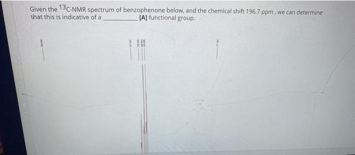 Solved Given the 13C-NMR spectrum of benzophenone below, and | Chegg.com