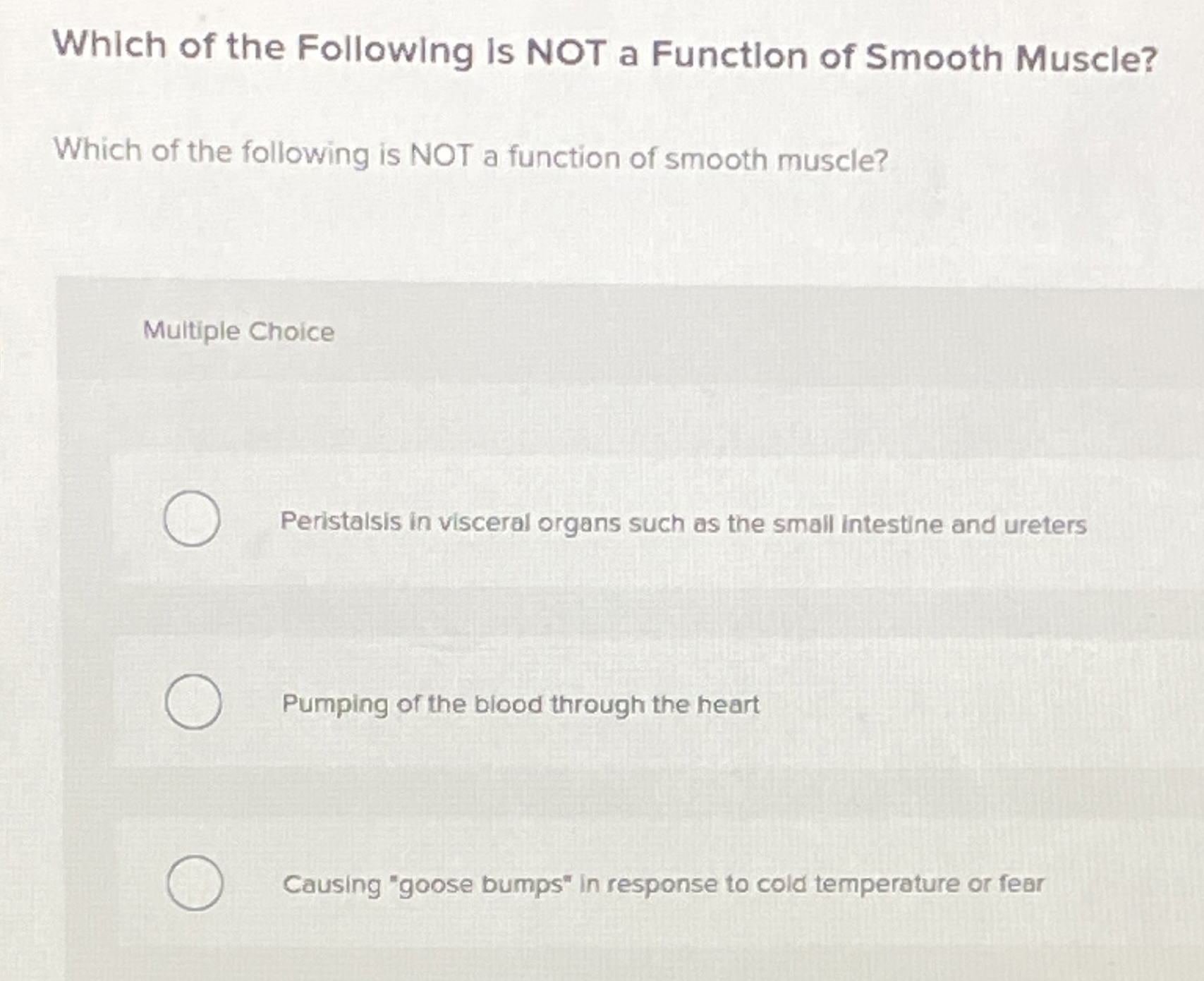 Solved Which of the Following is NOT a Function of Smooth | Chegg.com