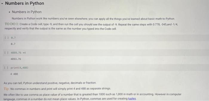 Solved Numbers In Python Numbers In Python Numbers In