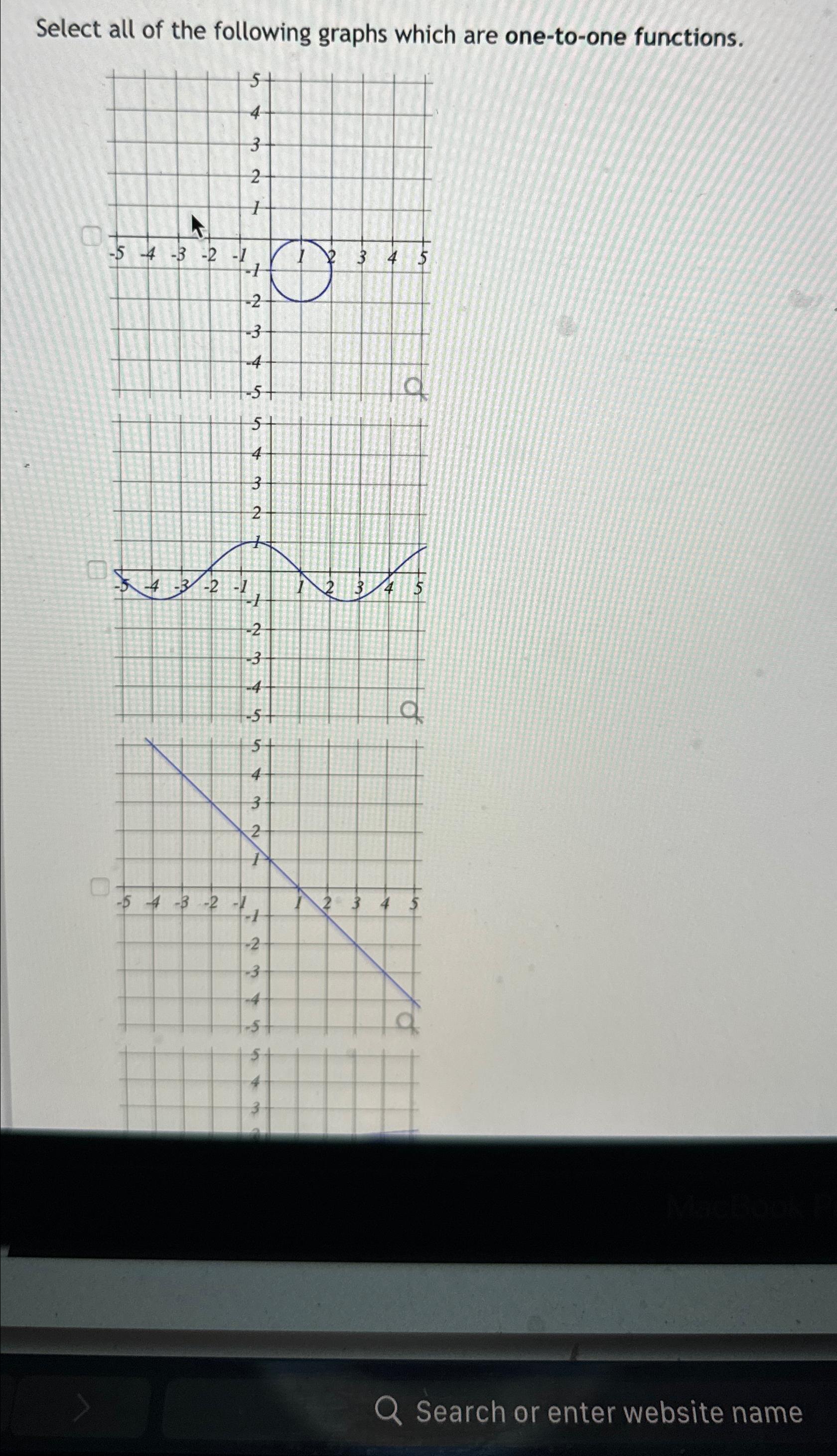 Solved Select all of the following graphs which are | Chegg.com