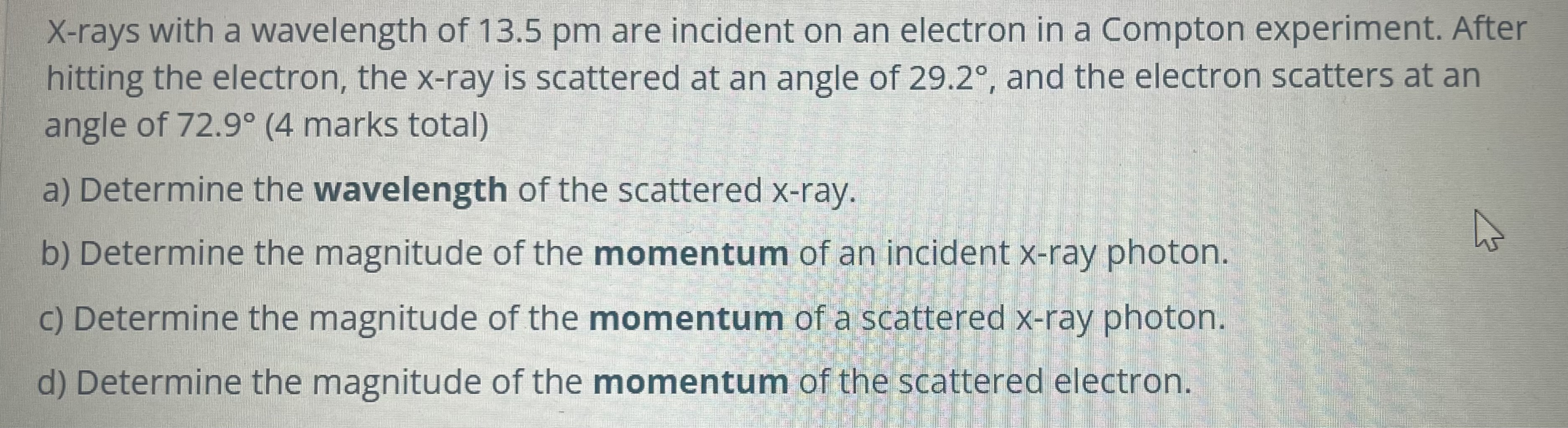 Solved X-rays with a wavelength of 13.5 ﻿pm are incident on | Chegg.com