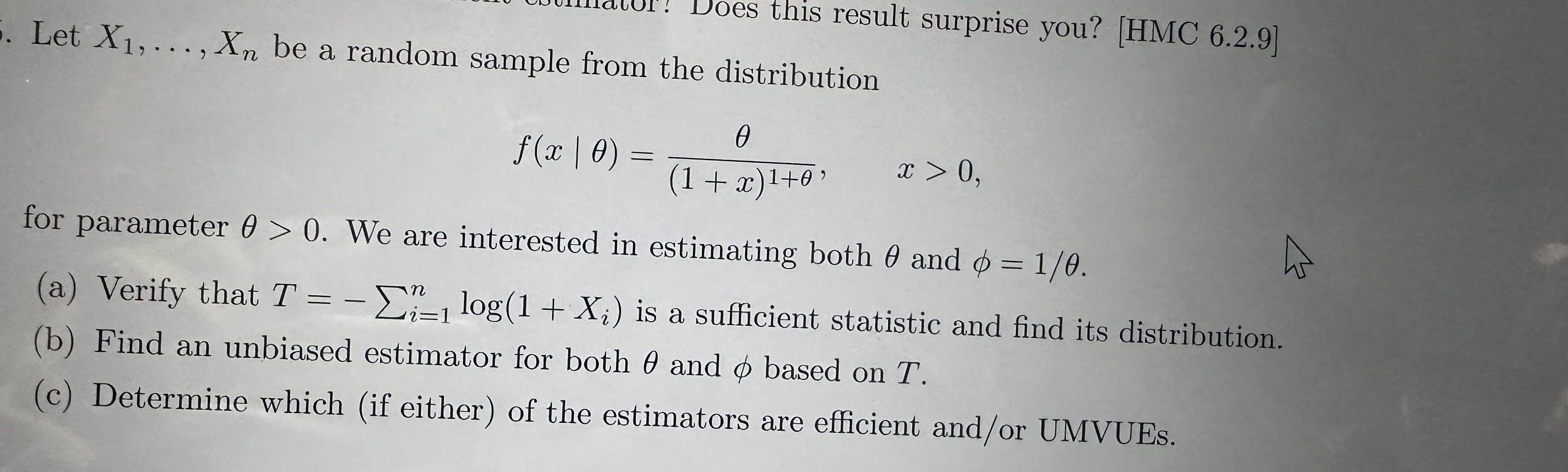 Solved Let x1,dots,xn ﻿be a random sample from the | Chegg.com
