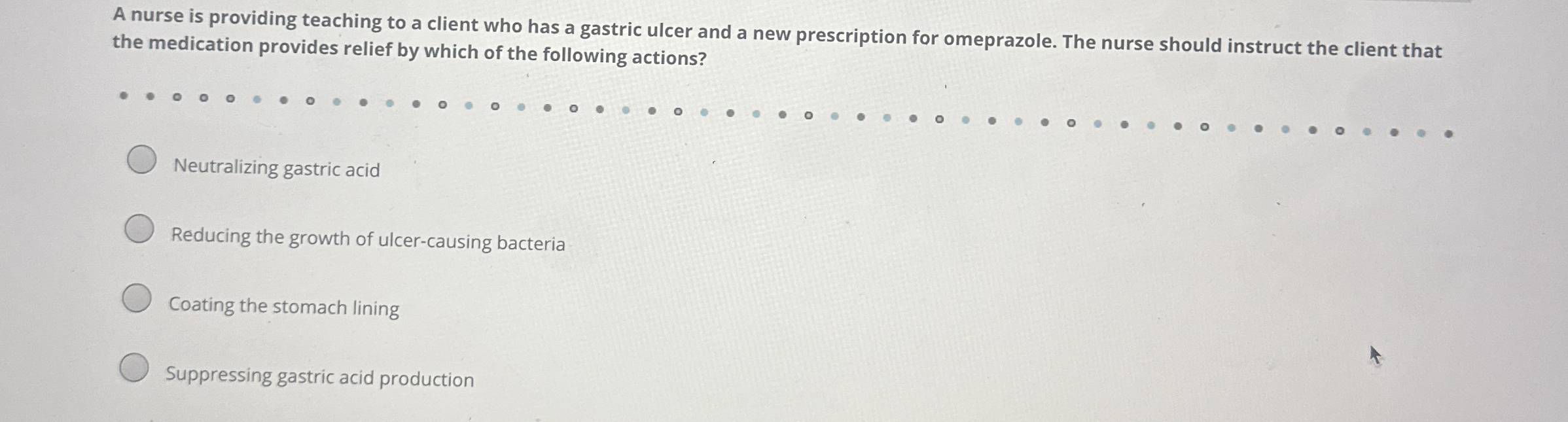 Solved A nurse is providing teaching to a client who has a | Chegg.com