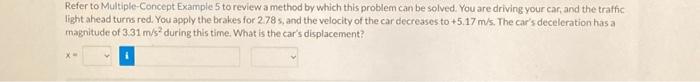 Solved Refer to Multiple-Concept Example 5 to review a | Chegg.com