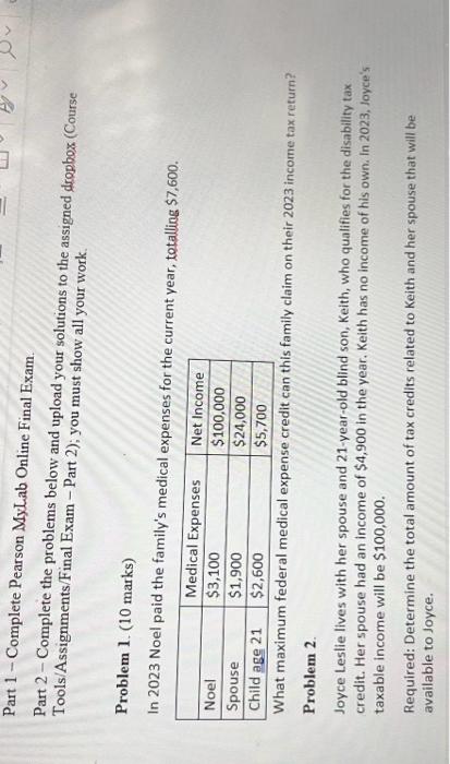 Solved Part 1 - Complete Pearson MyLab Online Final Exam. | Chegg.com