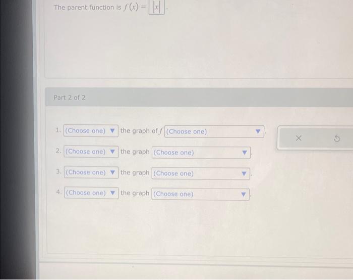 Solved A function g is given. Identify the parent function. | Chegg.com