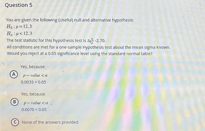 Solved You are given the following (Useful) null and | Chegg.com