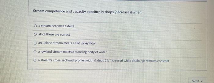 Solved Stream competence and capacity specifically drops | Chegg.com