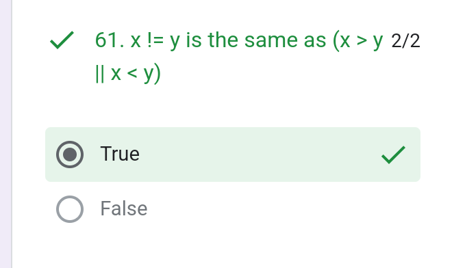 Solved x≠y ﻿is the same as || x | Chegg.com