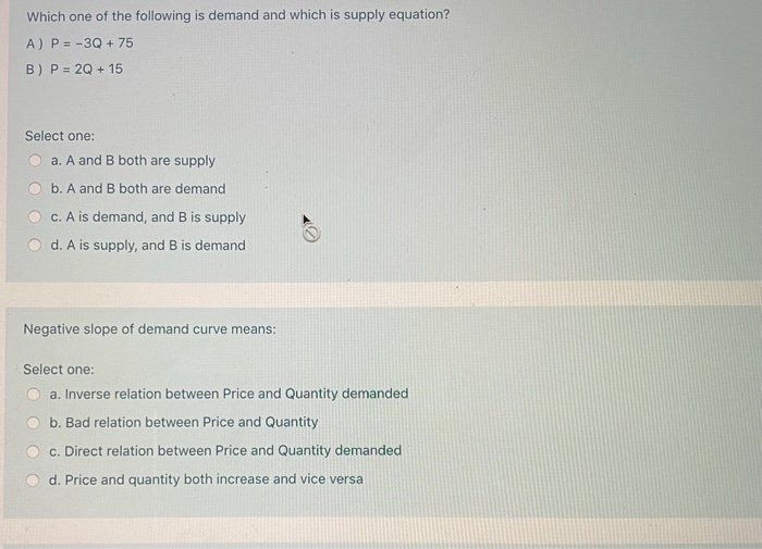 Solved The market demand and supply functions of a good are | Chegg.com