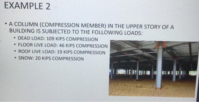 Solved - A COLUMN (COMPRESSION MEMBER) IN THE UPPER STORY OF | Chegg.com
