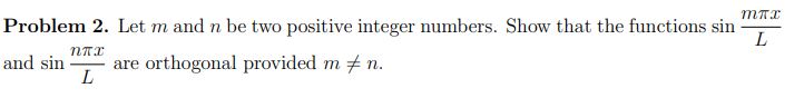 Solved Problem 2. ﻿Let m ﻿and n be ﻿two positive integer | Chegg.com