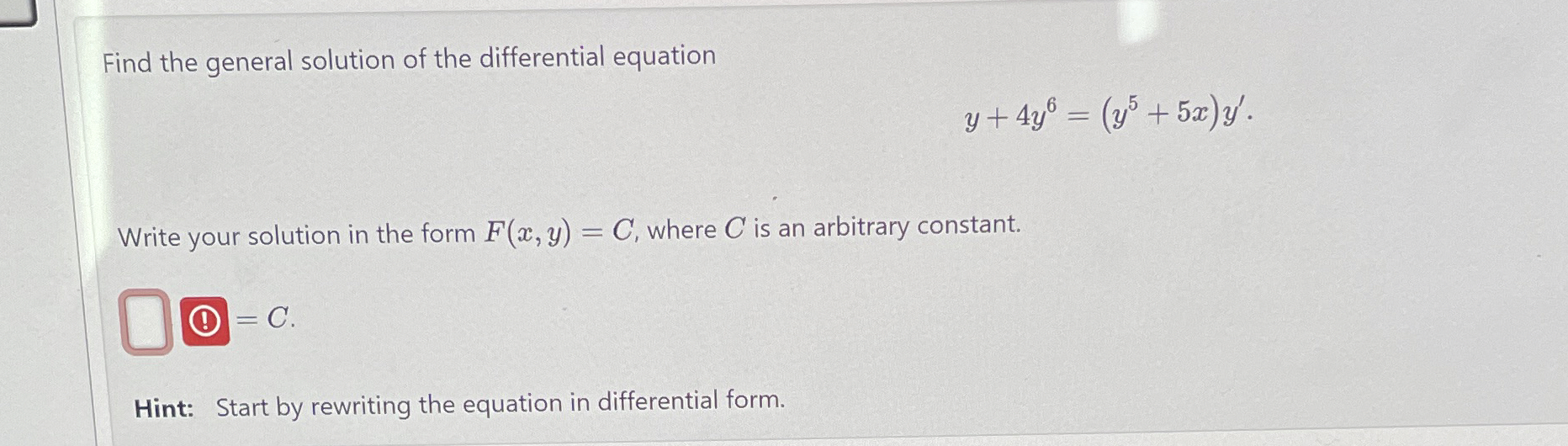 Solved Find the general solution of the differential | Chegg.com