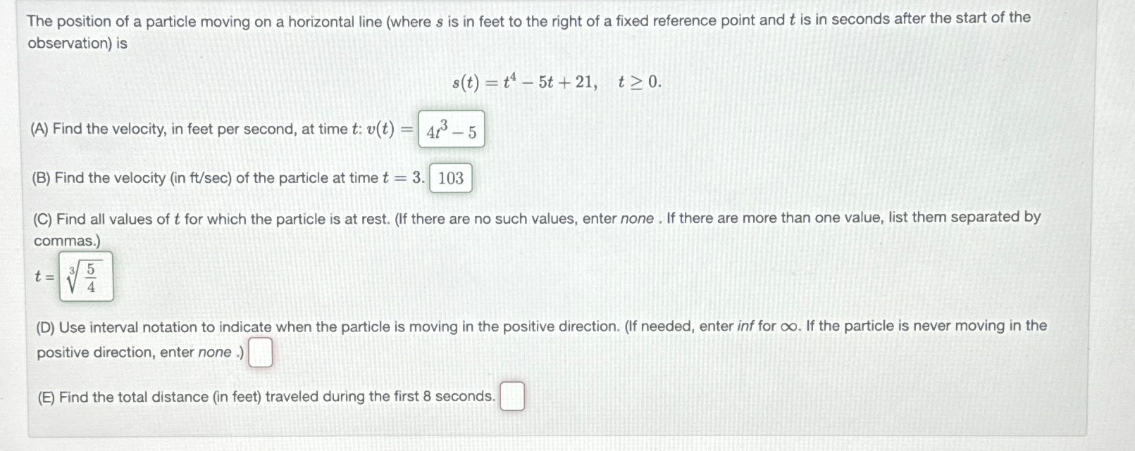 Solved The position of a particle moving on a horizontal | Chegg.com
