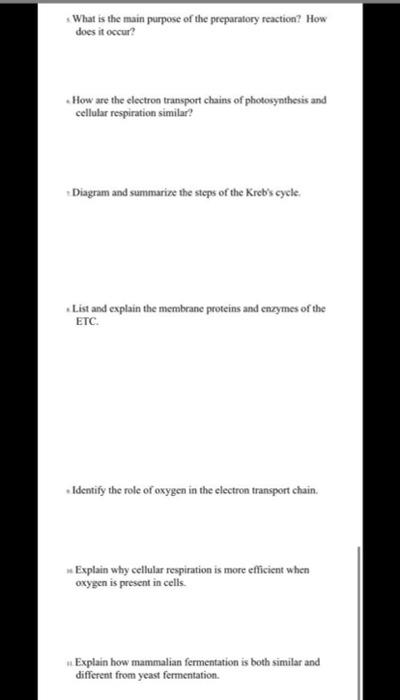 Solved What is the main purpose of the preparatory reaction? | Chegg.com