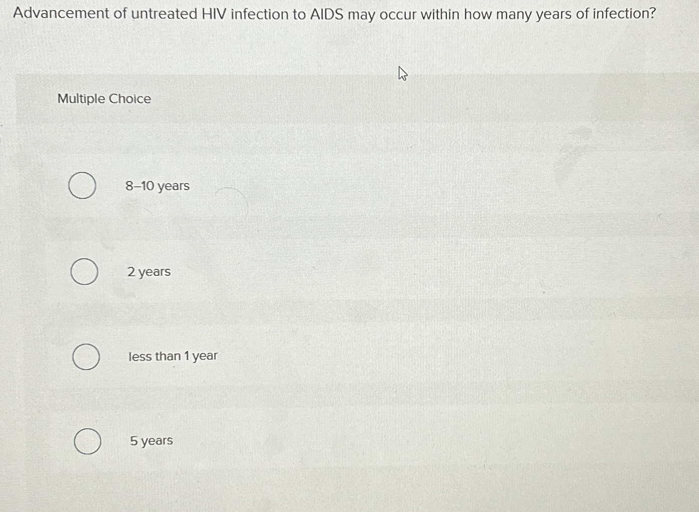 Solved Advancement of untreated HIV infection to AIDS may | Chegg.com
