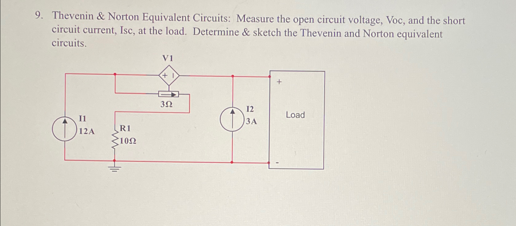 Thevenin & Norton Equivalent Circuits: Measure the | Chegg.com