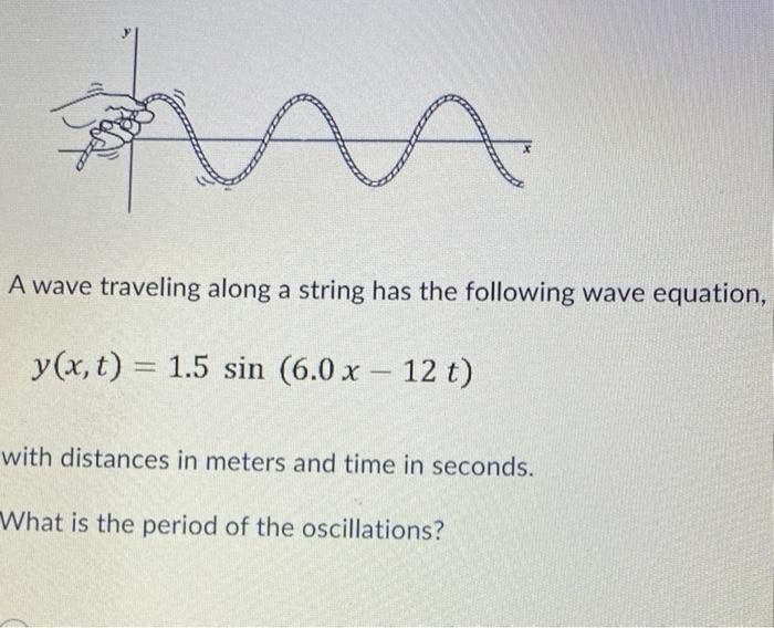 Solved A wave traveling along a string has the following | Chegg.com