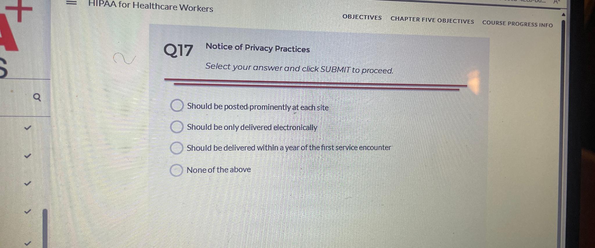 Solved OBJECTIVES CHAPTER FIVE OBJECTIVES COURSE PROGRESS | Chegg.com