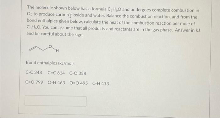Solved The molecule shown below has a formula ( | Chegg.com