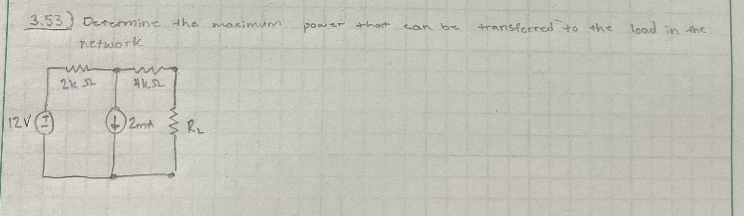 Solved 3.53) ﻿Determine the maximum power that can be | Chegg.com