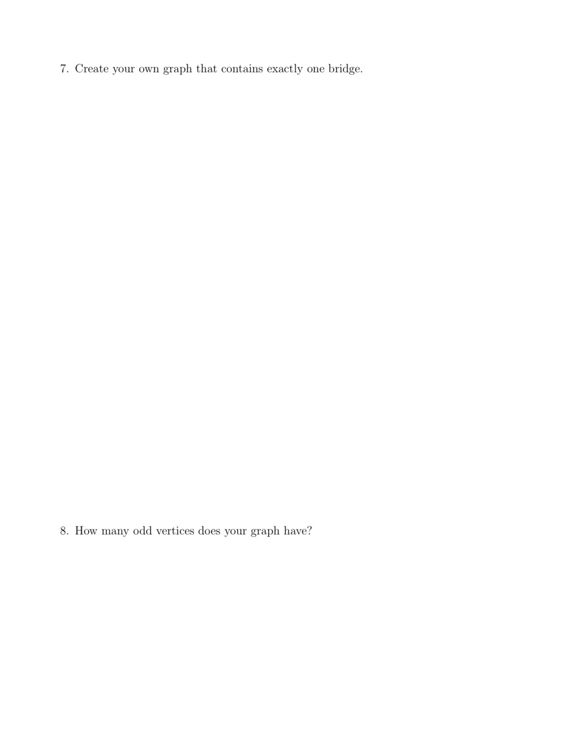 Solved Create Your Own Graph That Contains Exactly One 