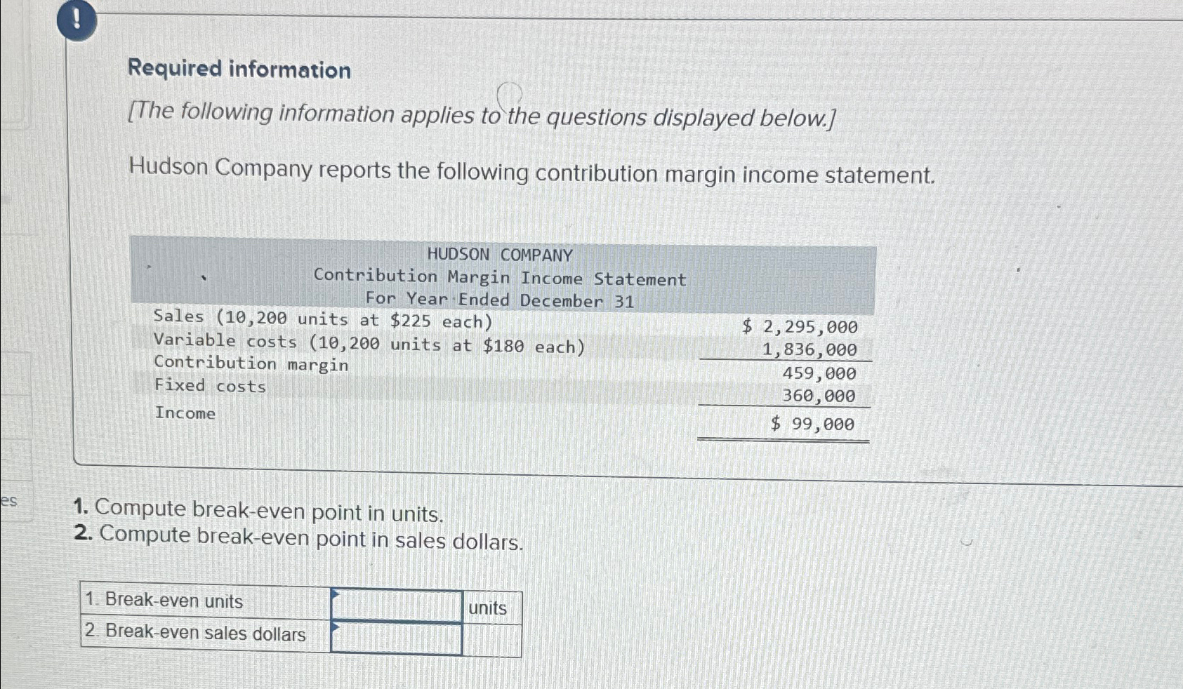 Solved !Required information[The following information | Chegg.com