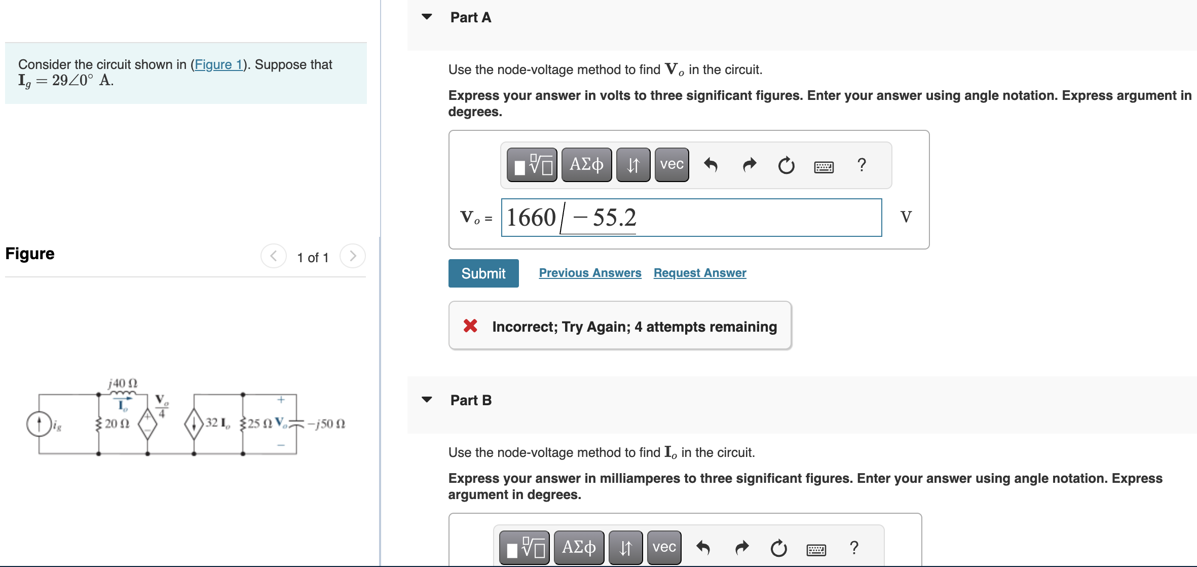 Solved Part A Consider the circuit shown in (Figure 1). | Chegg.com