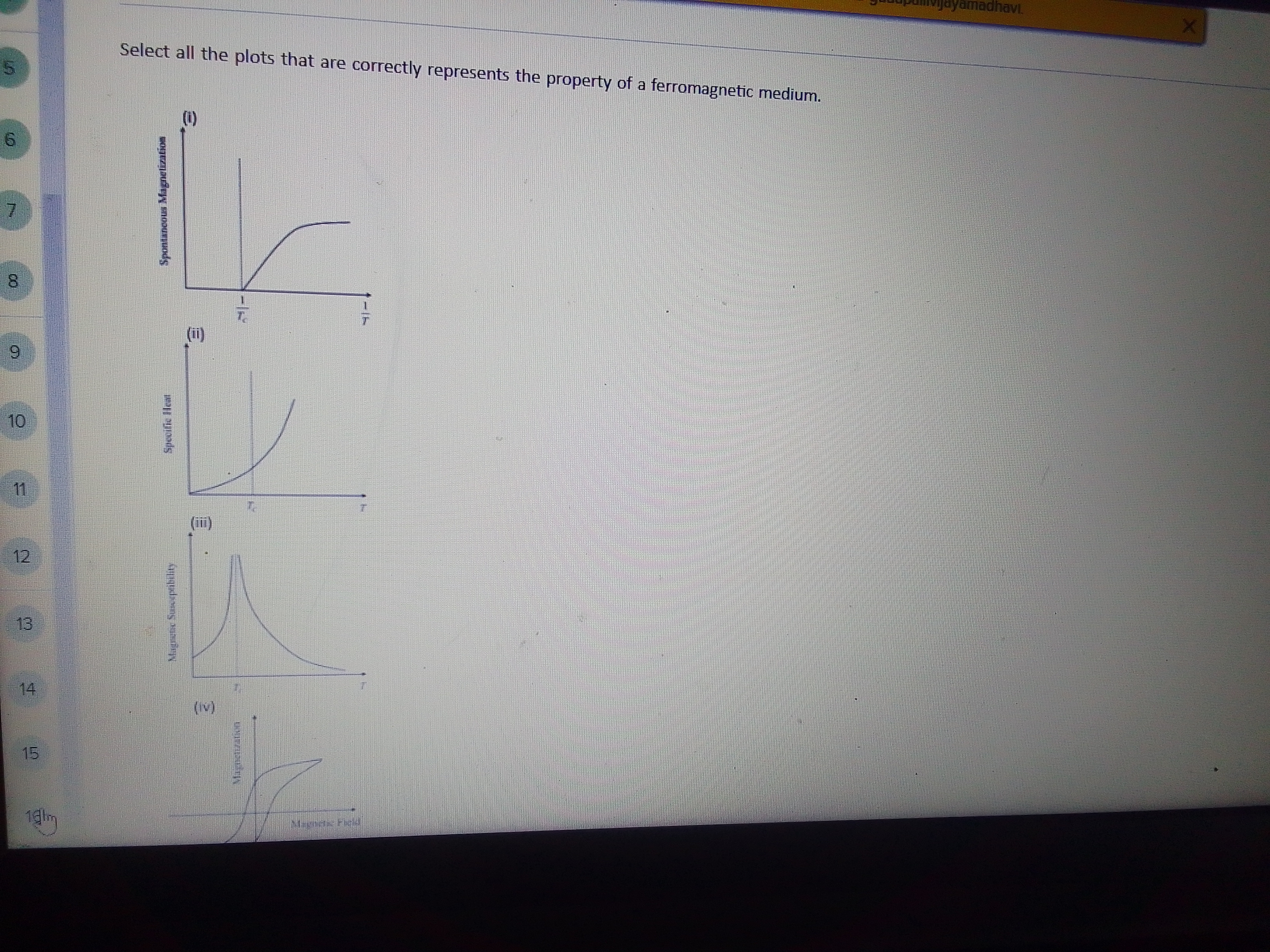 Solved Select all the plots that are correctly represents | Chegg.com