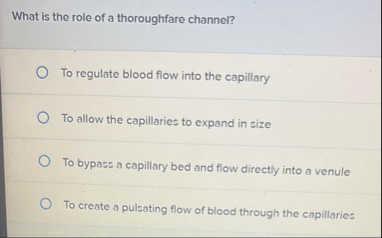 Solved What is the role of a thoroughfare channel?To | Chegg.com