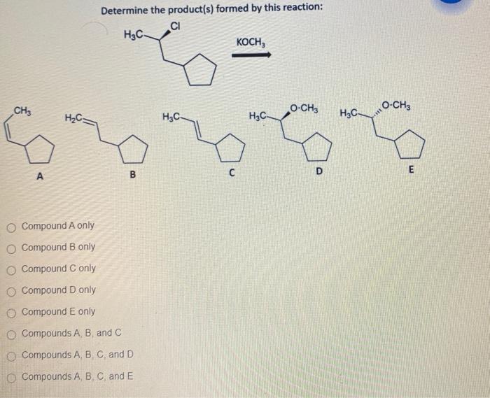 Solved Determine the product(s) formed by this reaction: CI | Chegg.com