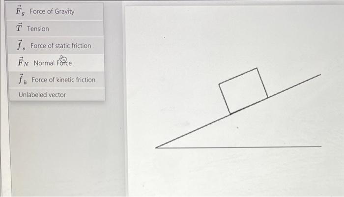 Solved A box is at rest on a ramp with a coefficienct of | Chegg.com