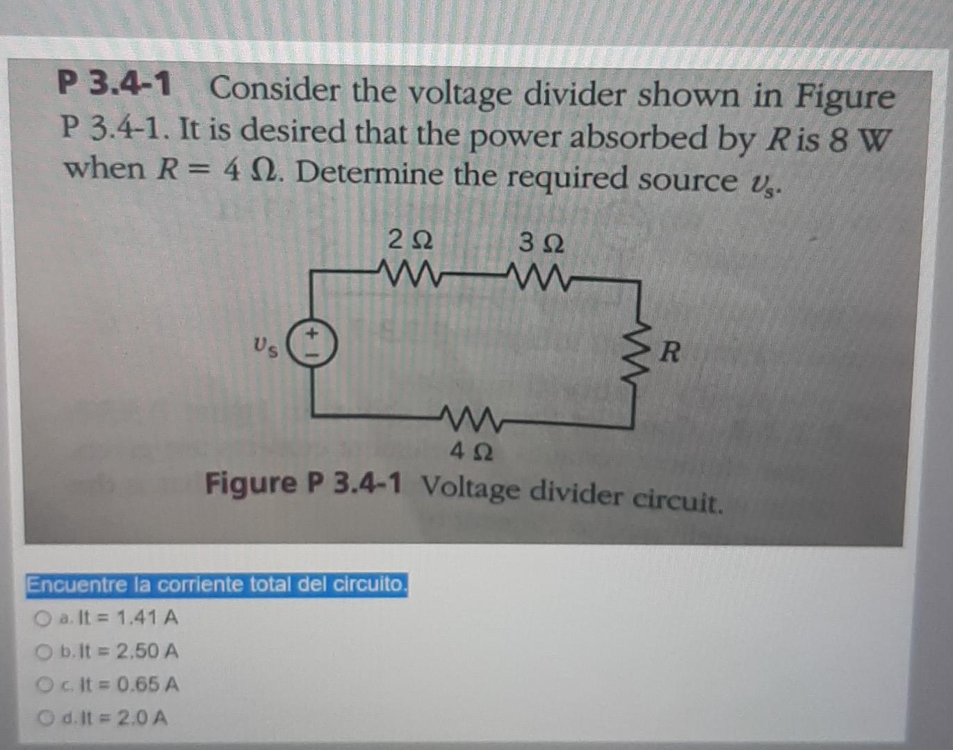 Solved P 3.4-1 Consider the voltage divider shown in Figure | Chegg.com