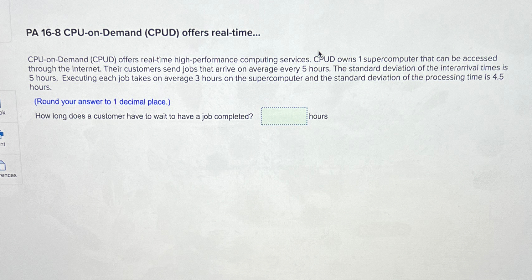 Solved PA 16-8 ﻿CPU-on-Demand (CPUD) ﻿offers | Chegg.com