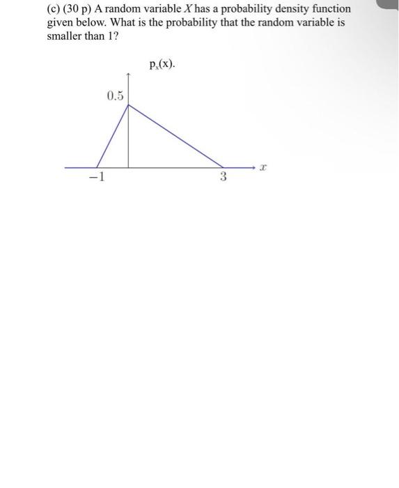 Solved Problem 1: (a)(10points) A random variable X has a | Chegg.com