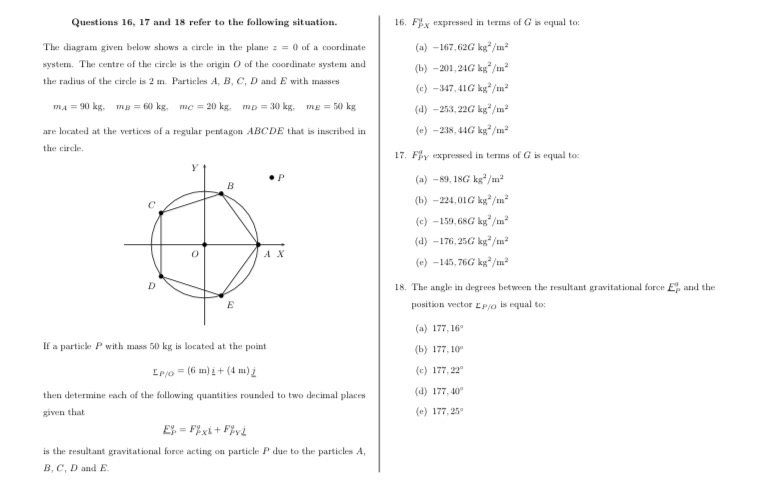 Solved Questions 16,17 ﻿and 18 ﻿refer to the following | Chegg.com