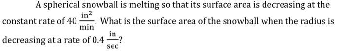 Solved i knew Surface area =4pi r^2 but how do i find the | Chegg.com