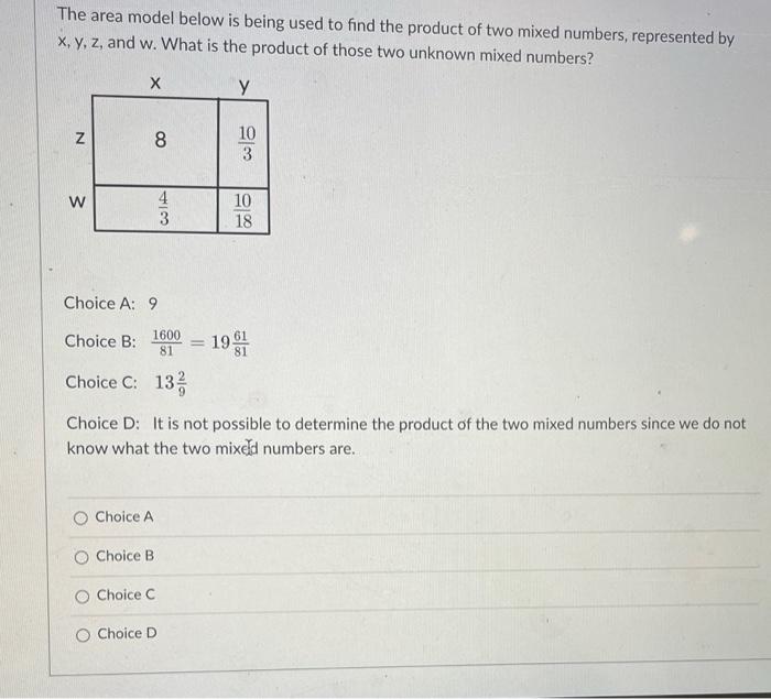 Solved The area model below is being used to find the | Chegg.com