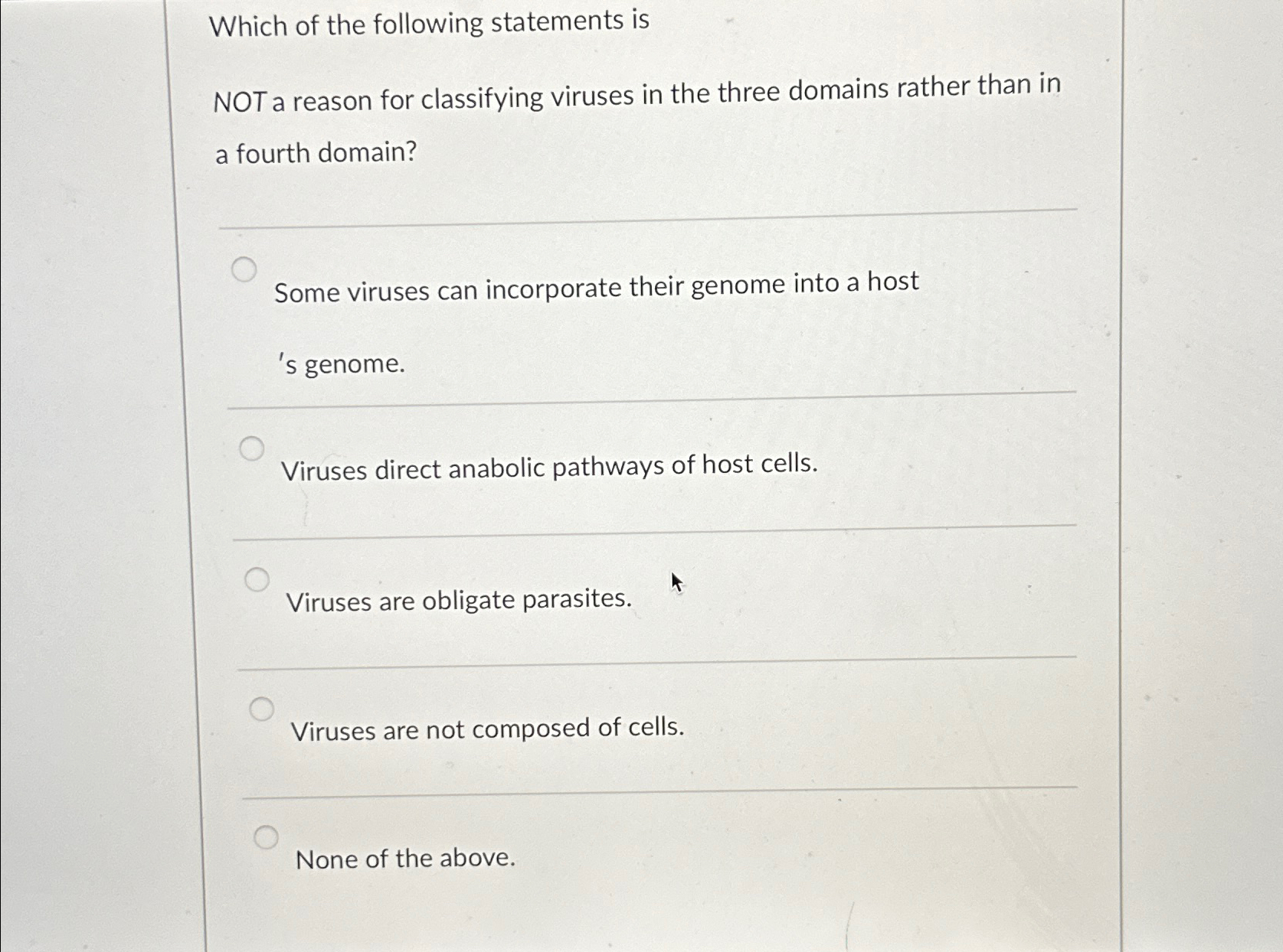 Solved Which of the following statements isNOT a reason for | Chegg.com