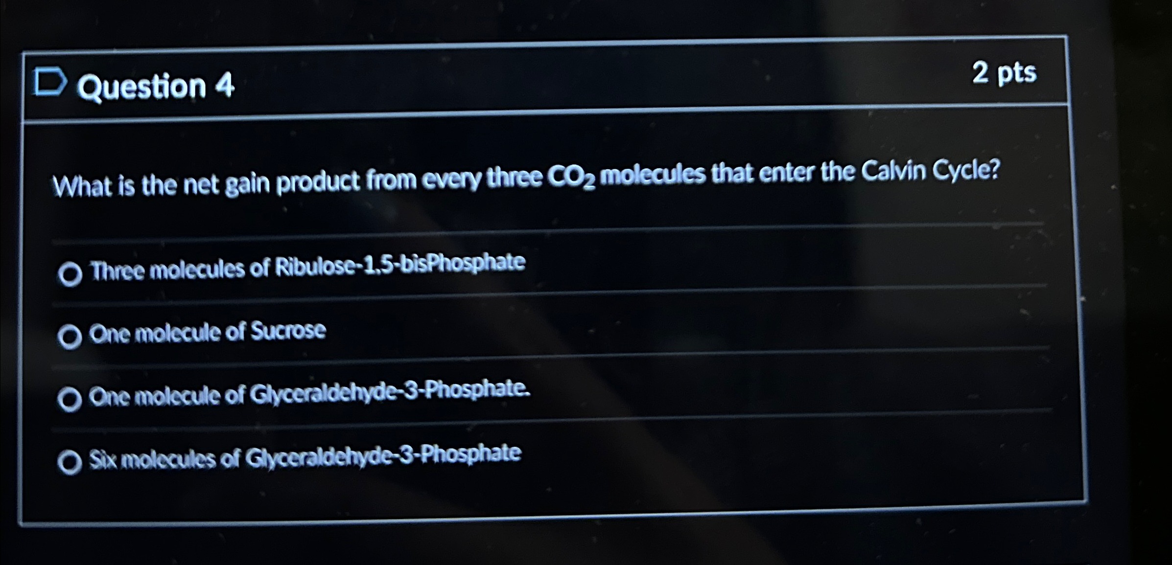 Solved Question 42 ﻿ptsWhat is the net gain product from | Chegg.com