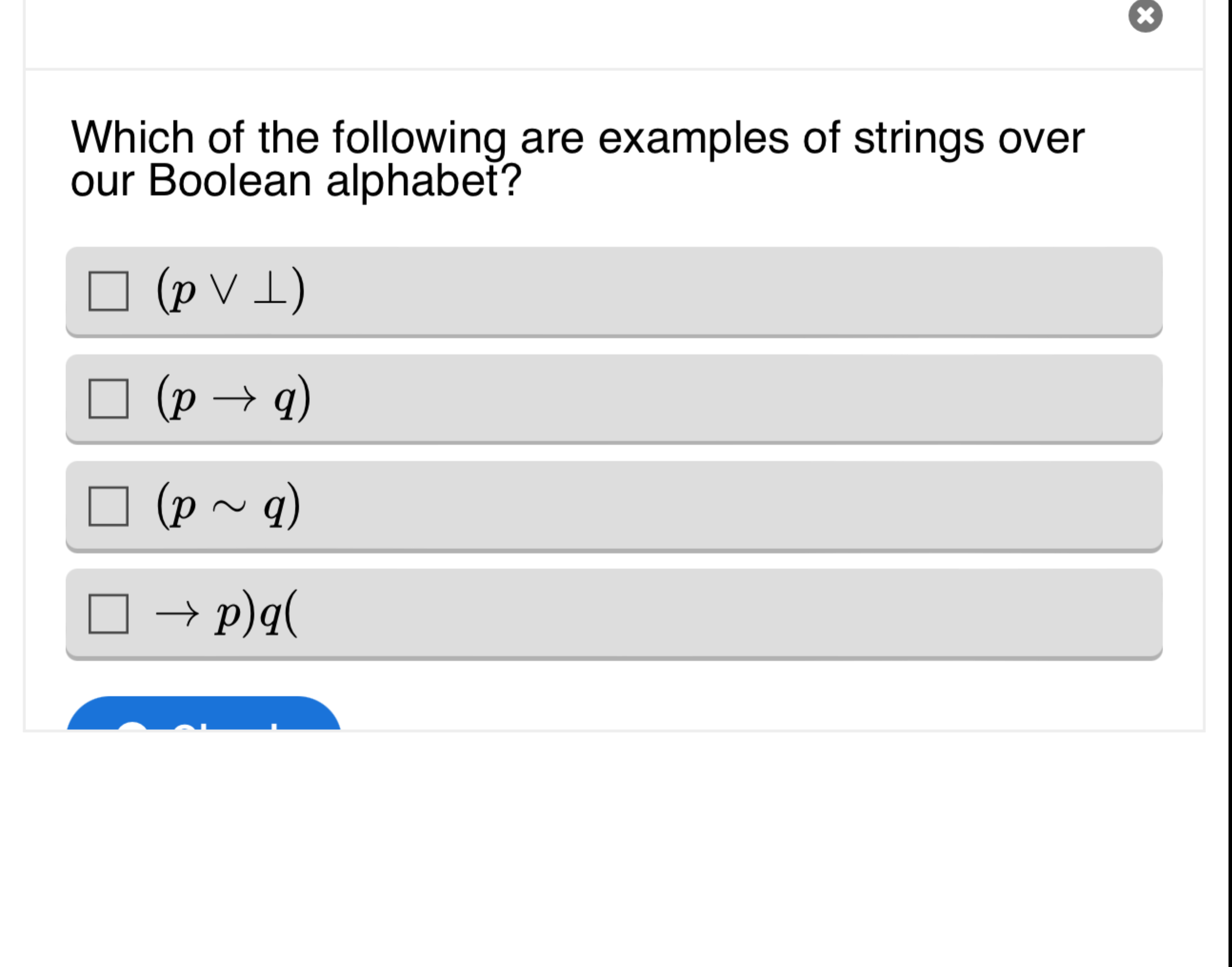 Solved Which of the following are examples of strings | Chegg.com