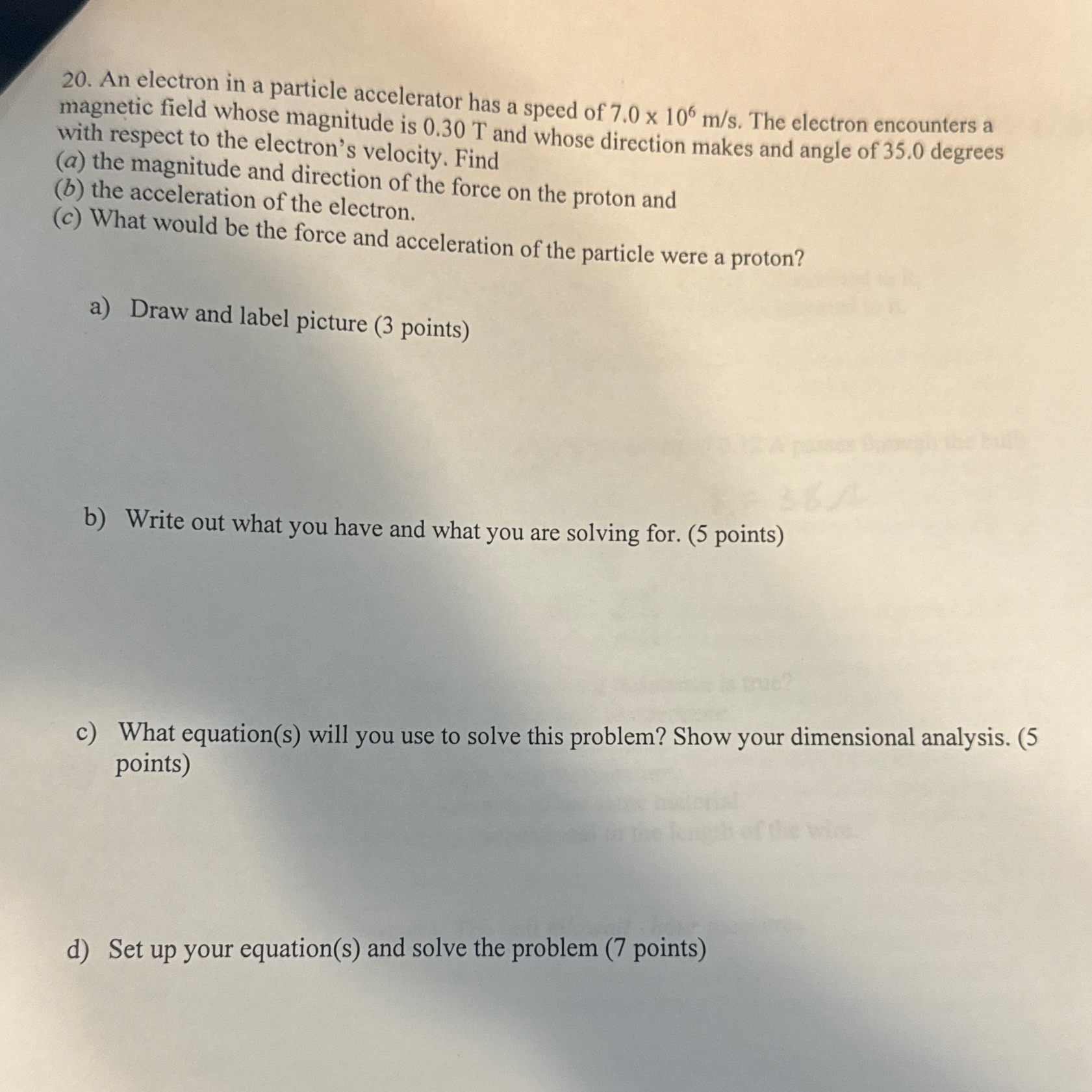 Solved An electron in a particle accelerator has a speed of | Chegg.com