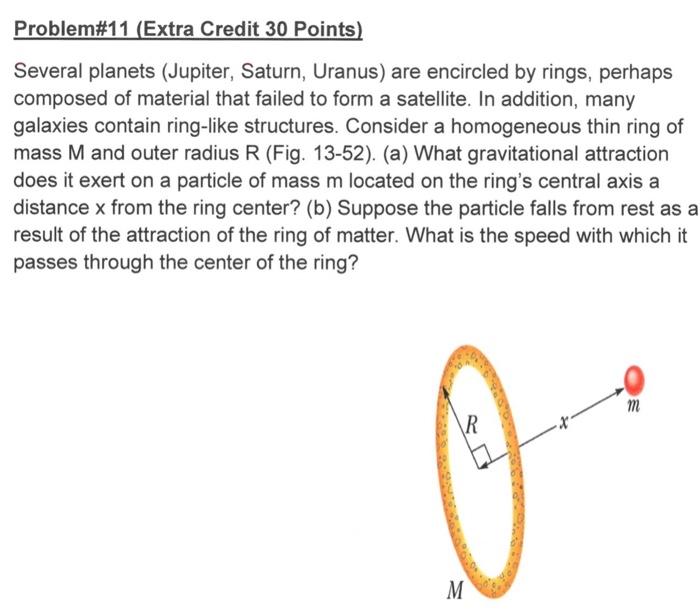 Solved Problem#11 (Extra Credit 30 Points) Several planets | Chegg.com