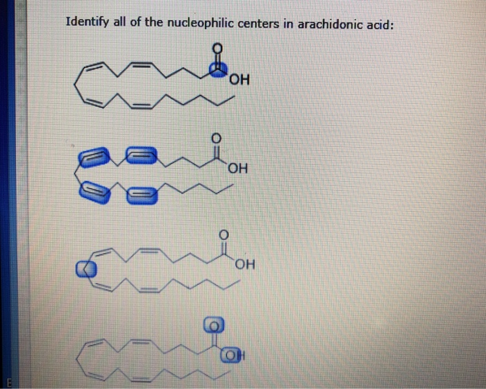 Solved Identify all of the nucleophilic centers in | Chegg.com