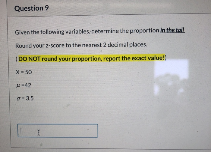 Solved Question 9 Given the following variables, determine | Chegg.com