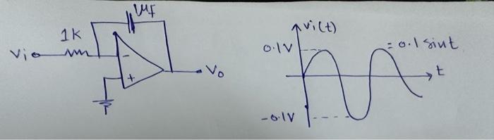 exi for the given input the Integrotr circuit shown | Chegg.com
