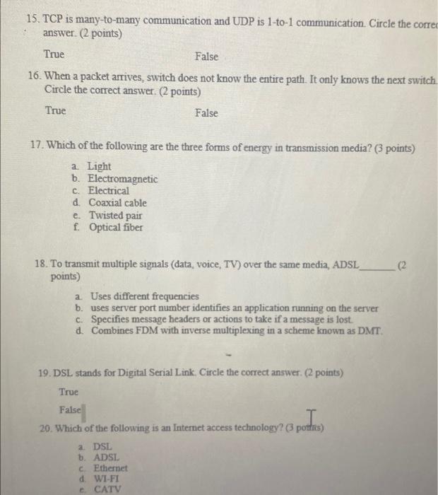 Solved transmits an item from one source, then transmits | Chegg.com