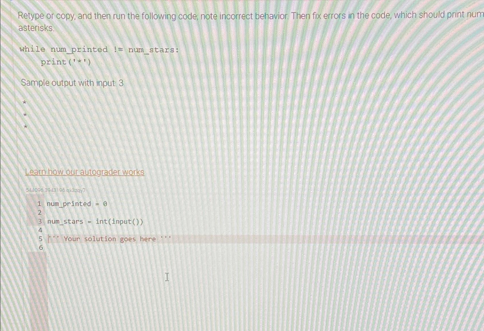 Solved Retype or copy, and then run the following code; note | Chegg.com