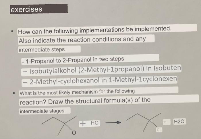 Solved Write reaction equations for the reaction of 1 | Chegg.com