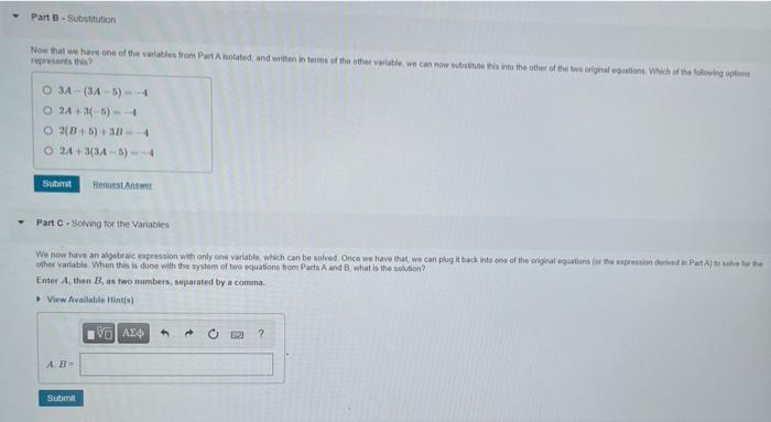 Solved Part A Isolatiga Vaatle Isolating a variable in two | Chegg.com